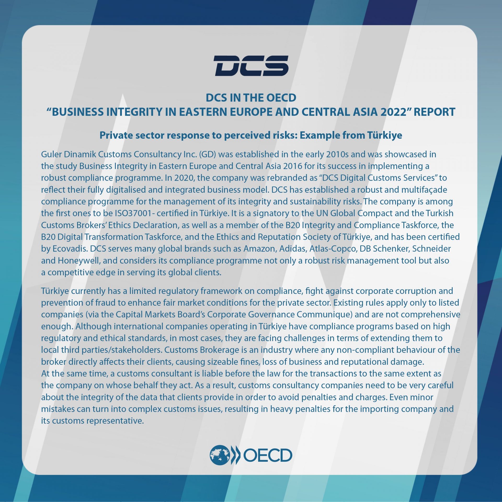 OECD-2022 Report – Digital Customs Services